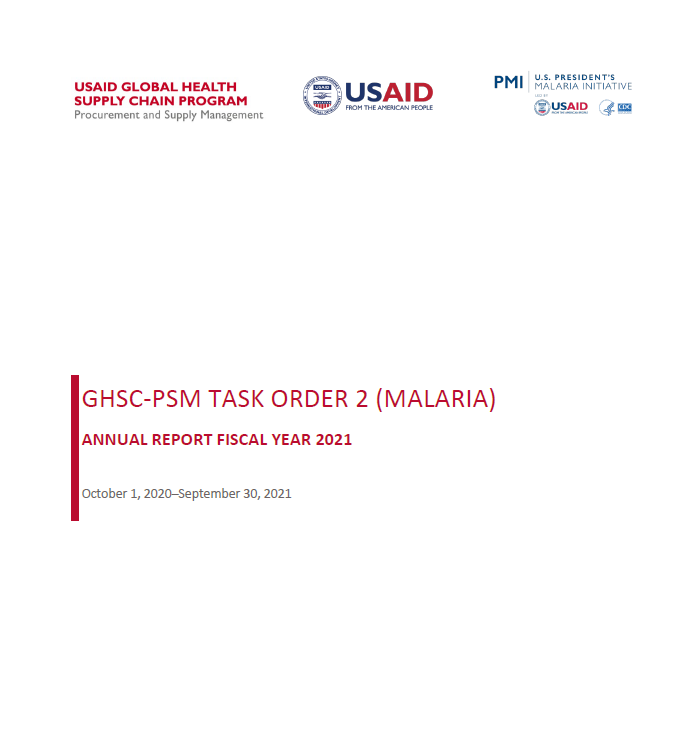 Ghsc Psm Task Order 2 Fy2021 Annual Report Usaid Global Health Supply